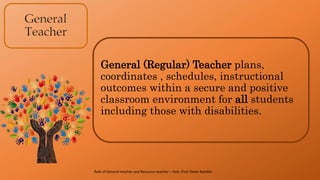 Role of general teacher and resource teacher | PPTX