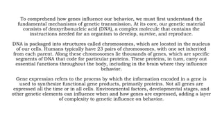 role of genes in psychology.pptx for a level students | PPTX