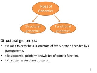 Role of genomics and proteomics | PPTX