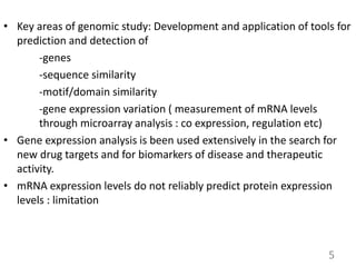 Role of genomics and proteomics | PPTX