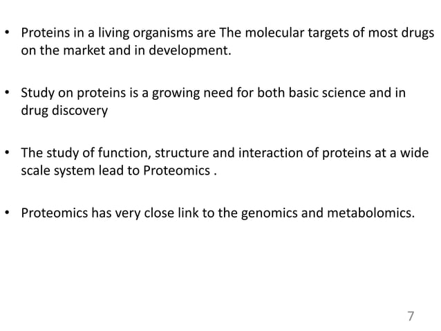 Role of genomics and proteomics | PPTX | Biotech and Biomedical ...