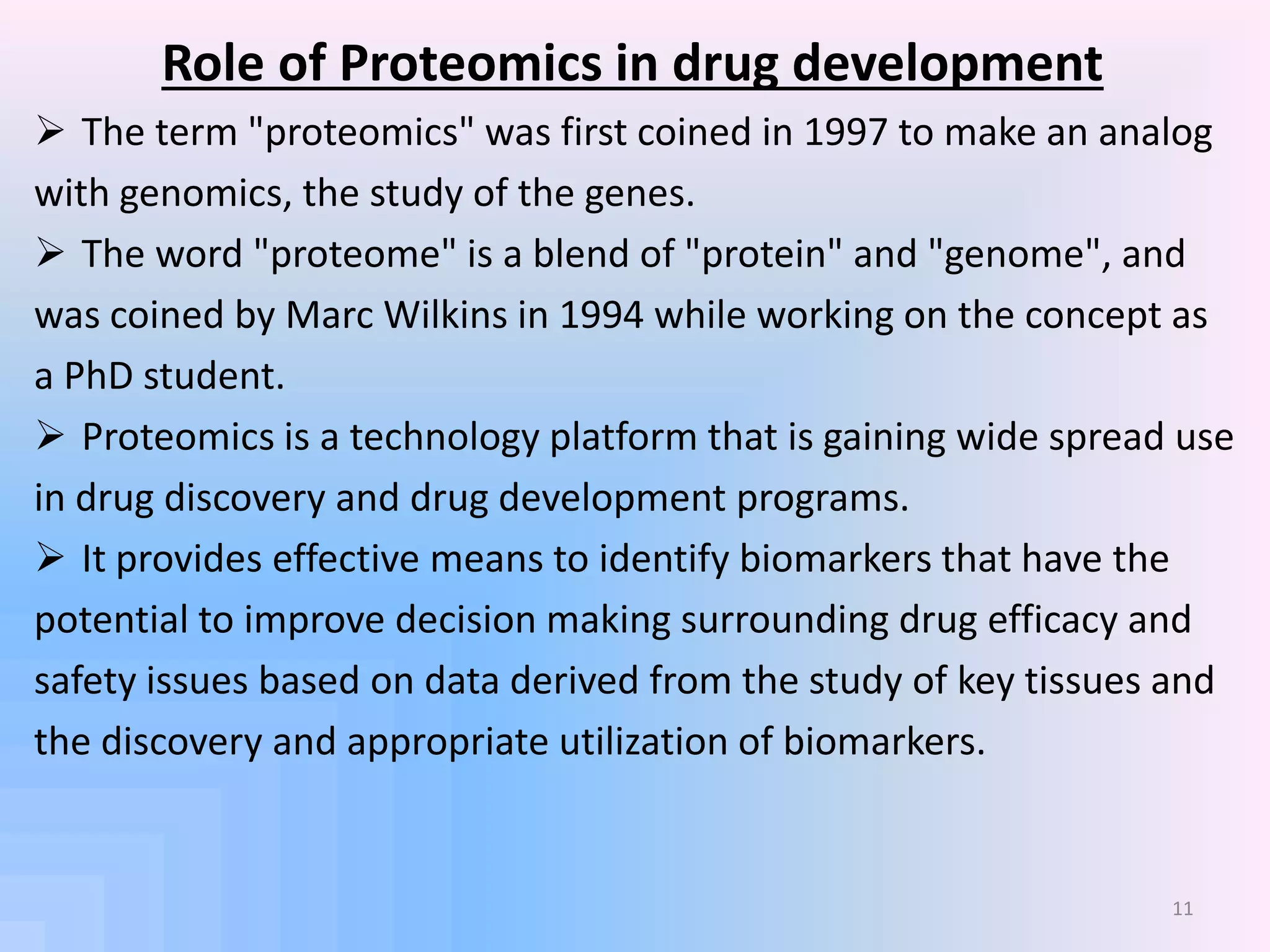 Role of genomics proteomics, and bioinformatics. | PDF