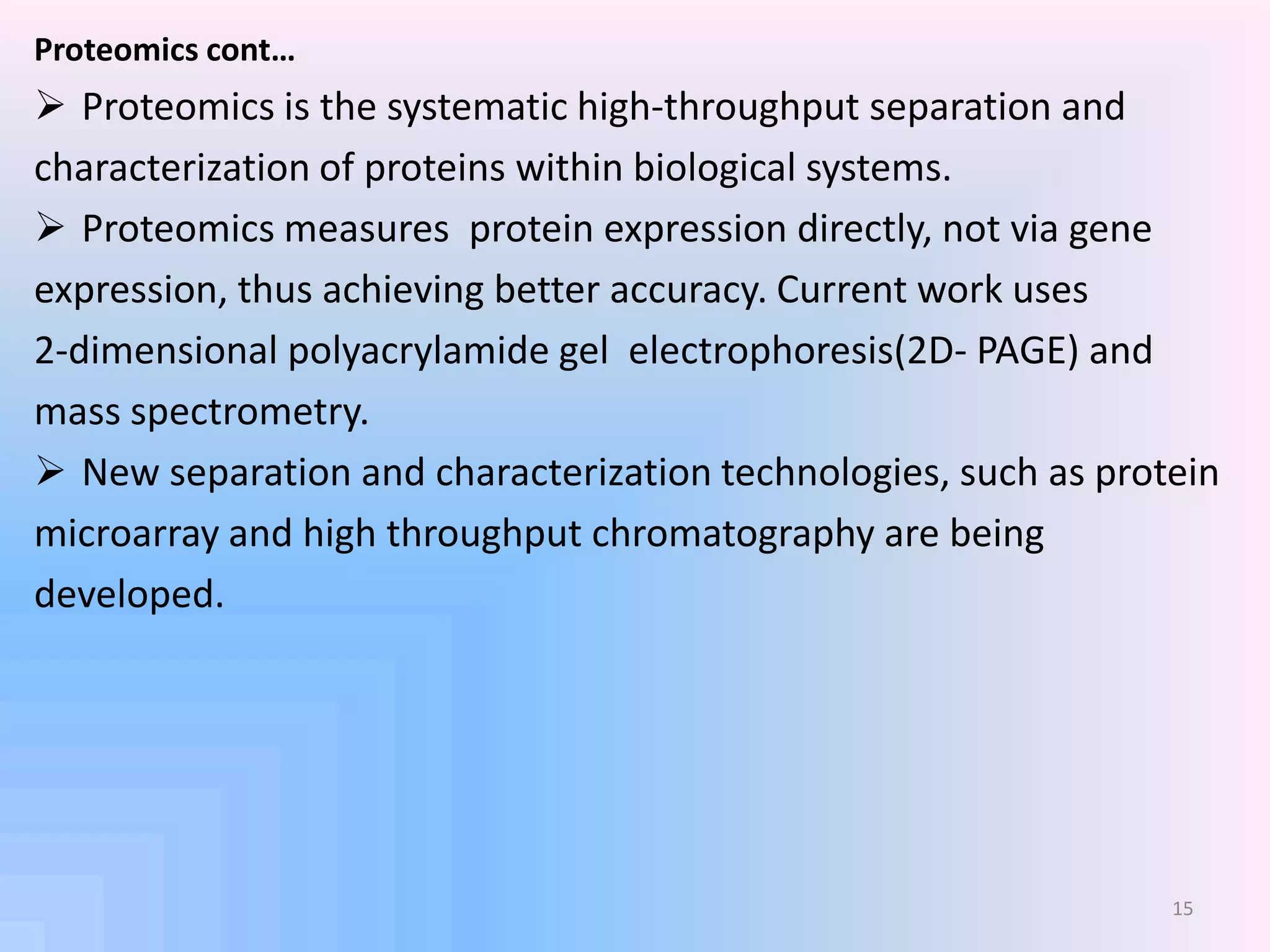 Role of genomics proteomics, and bioinformatics. | PDF