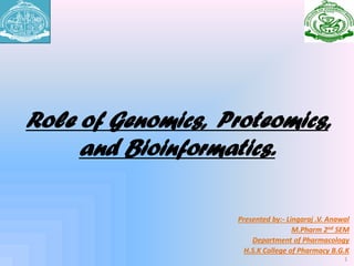 Role of genomics proteomics, and bioinformatics. | PDF
