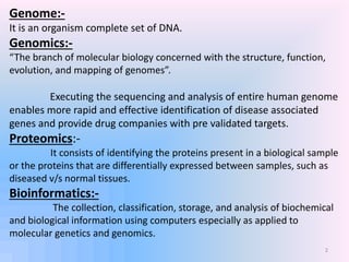 Role of genomics proteomics, and bioinformatics. | PDF