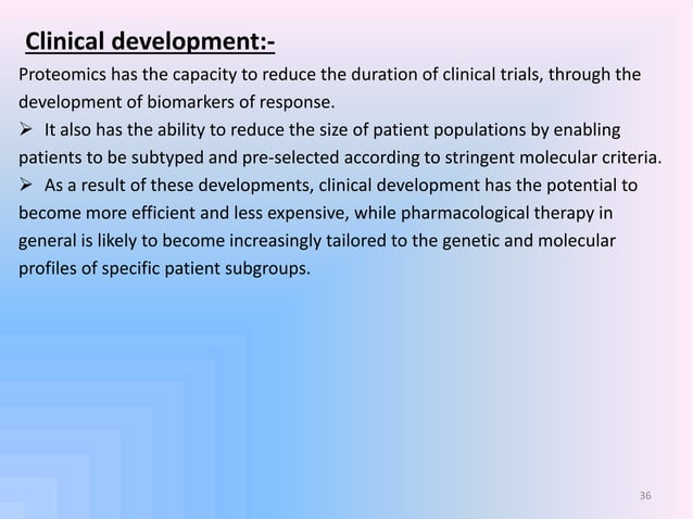 Role of genomics proteomics, and bioinformatics. | PDF
