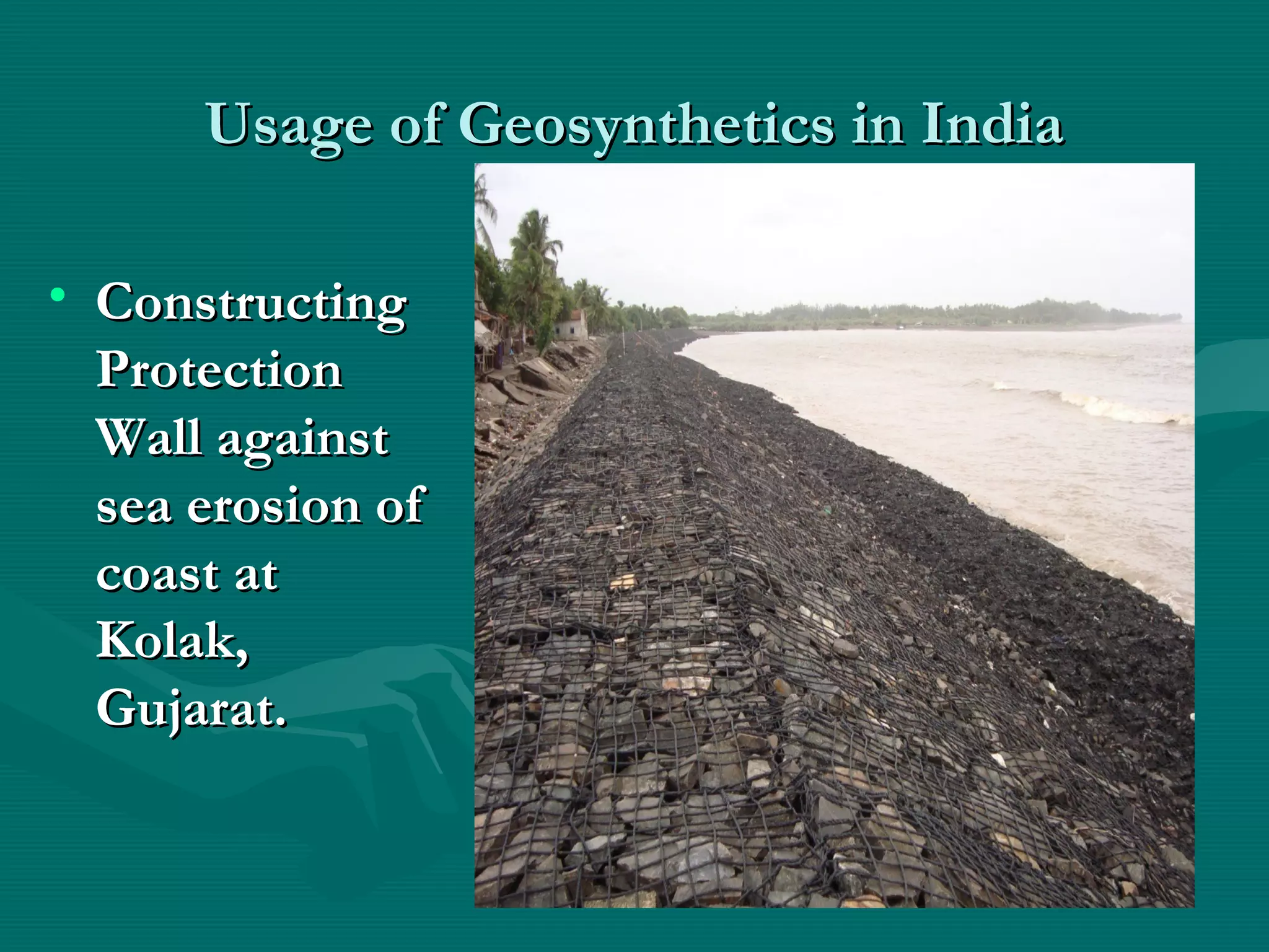 Role of geosynthetics in civil Engineering | PPT