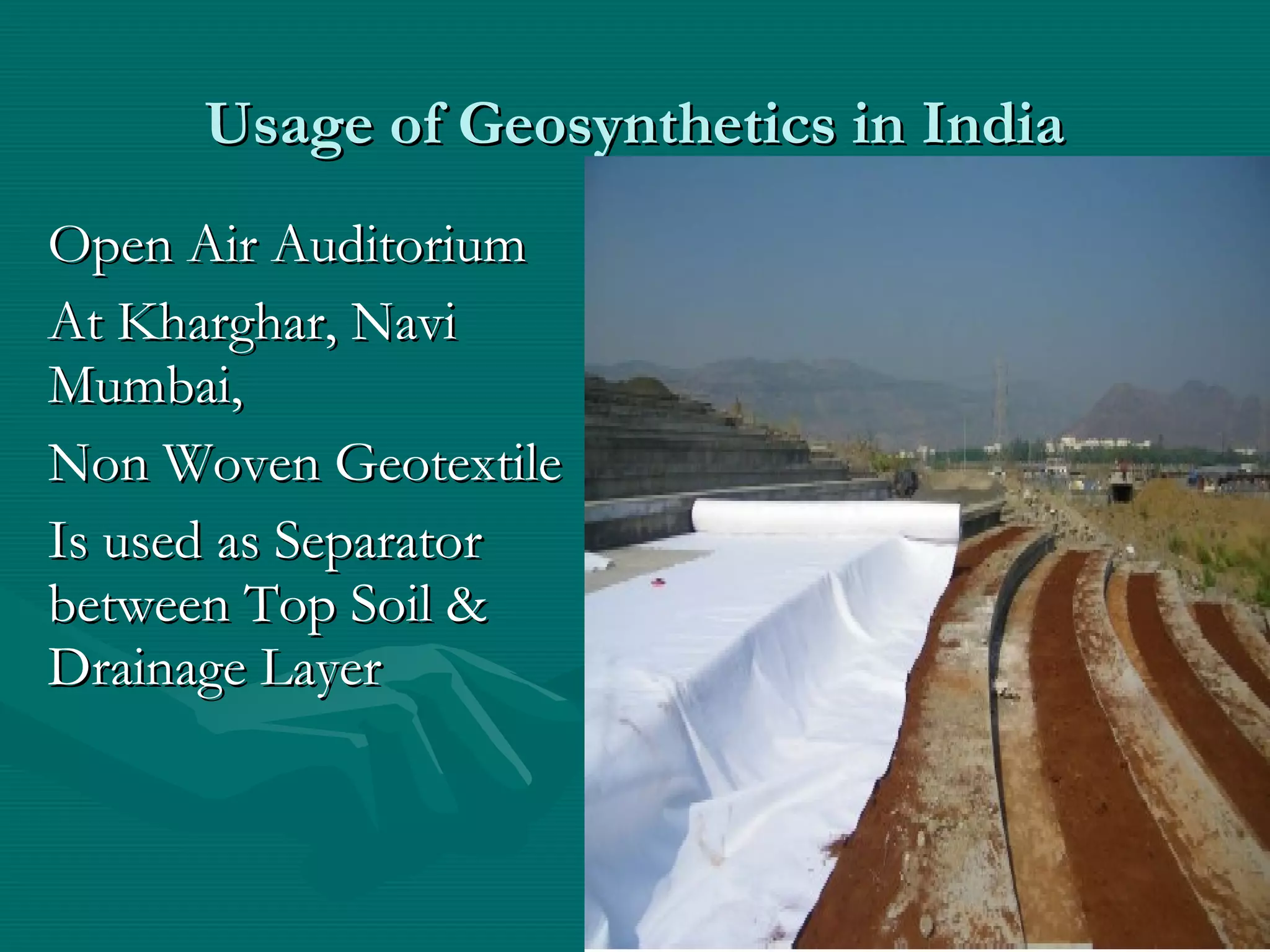Role of geosynthetics in civil Engineering | PPT
