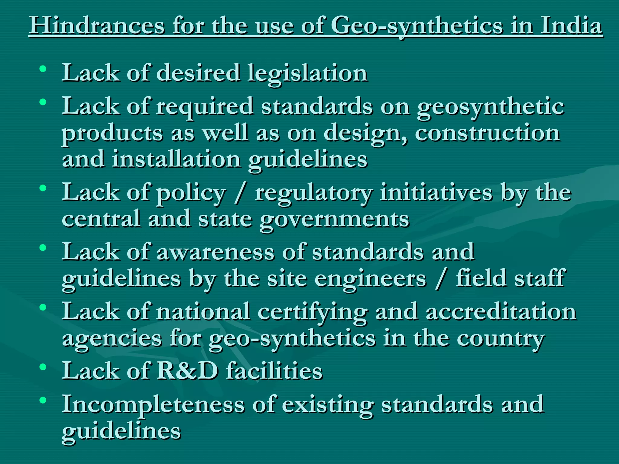 Role of geosynthetics in civil Engineering | PPT