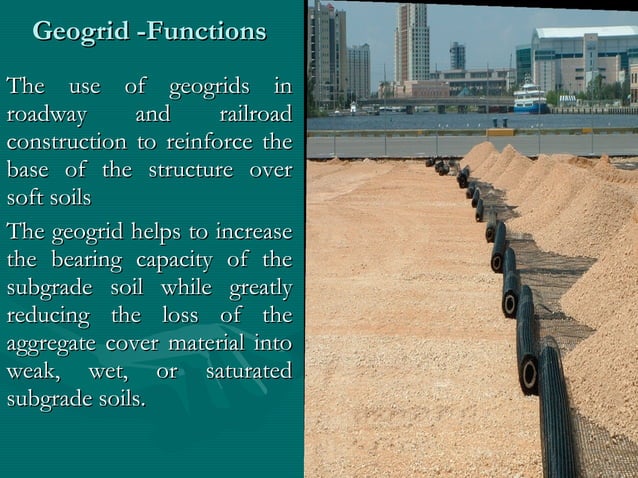 Role of geosynthetics in civil Engineering | PPT