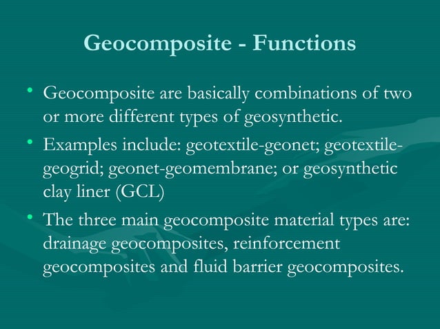 Role of geosynthetics in civil Engineering | PPT