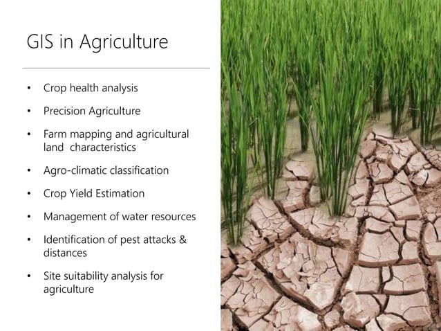 Role of GIS in agriculture | PPTX