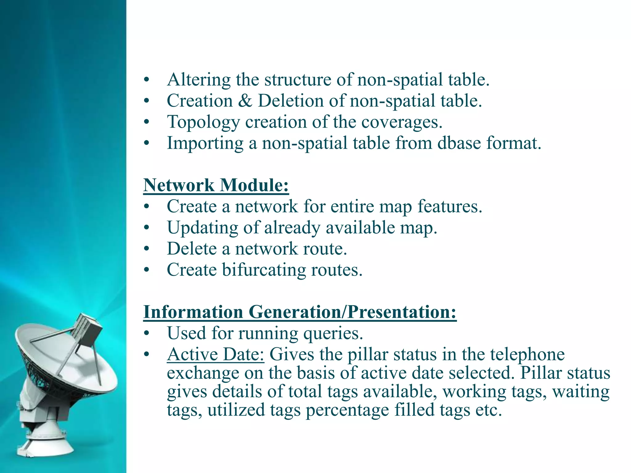 Role Of Gis In Telecommunications Pptx Computer Networking Computing