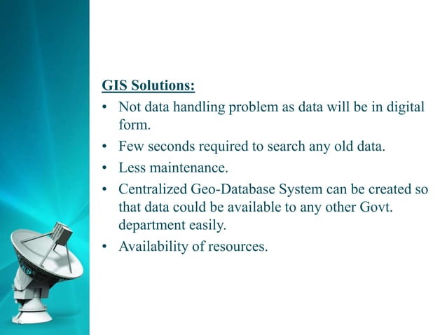 Role of gis in telecommunications | PPTX | Computer Networking | Computing