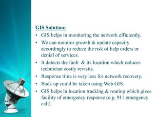 Role of gis in telecommunications | PPTX