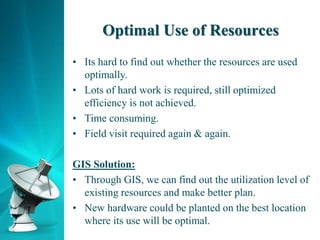 Role of gis in telecommunications | PPTX