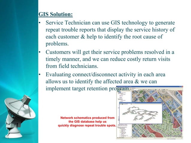 Role Of Gis In Telecommunications Pptx Computer Networking Computing