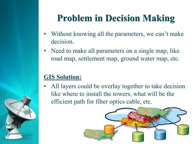 Role of gis in telecommunications | PPTX | Computer Networking | Computing