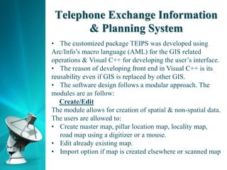 Role of gis in telecommunications | PPTX