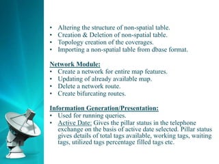 Role of gis in telecommunications | PPTX