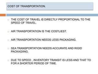 Role Of Global Logistics | PPTX