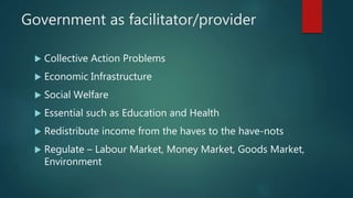 Role of government in the development of business | PPT