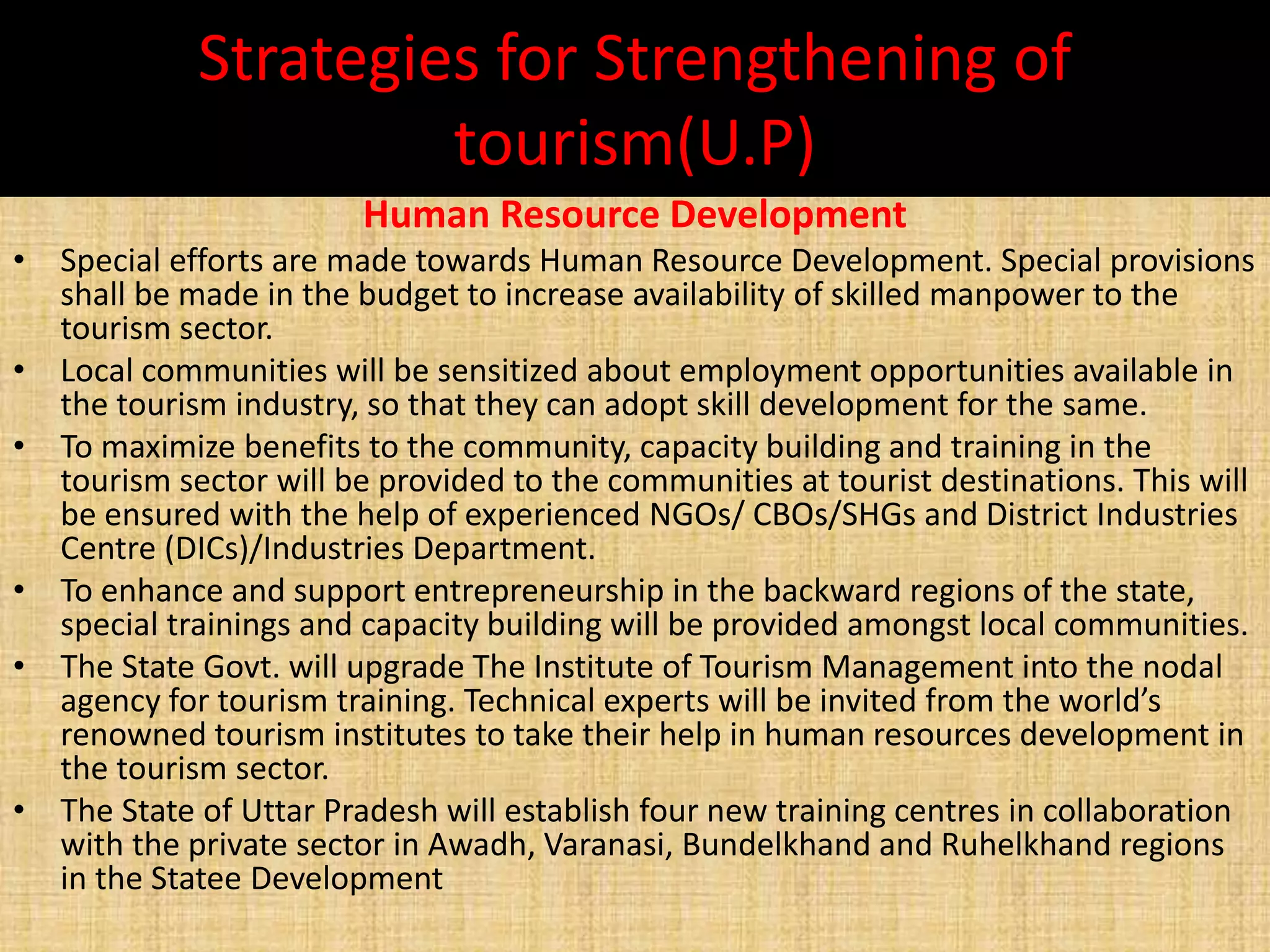 Role of Government in Tourism | PPTX