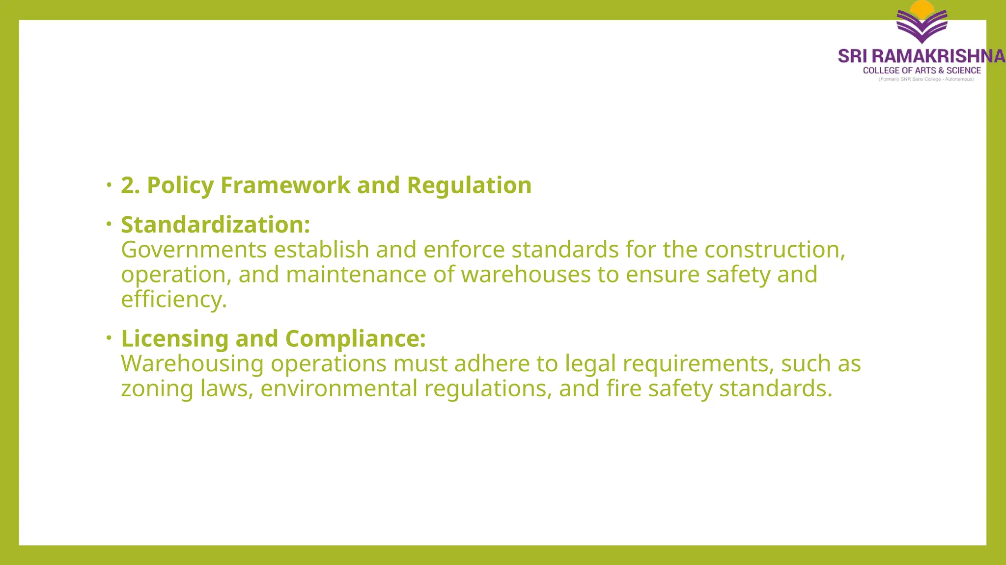 ROLE OF GOVT.pptx - Regulation and Standards | PPTX