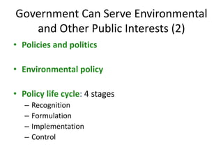 Role of govt in environment | PPTX