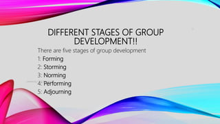 Role Of Groups In Organization | PPTX