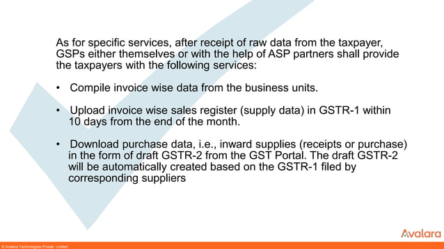 Role of GSP and ASP | PPT