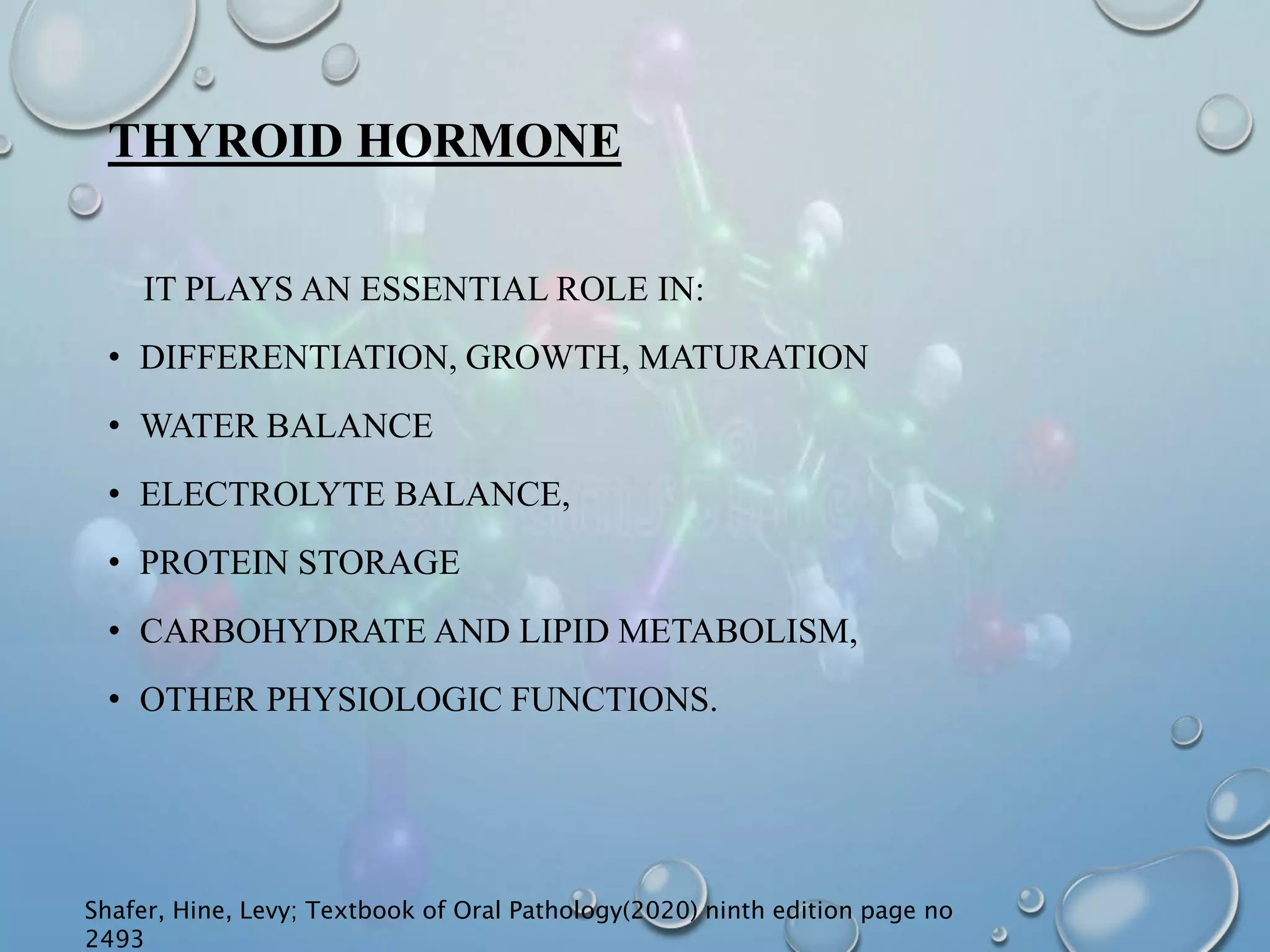 role of harmones and vitamins in craniofacial growth and development | PPTX