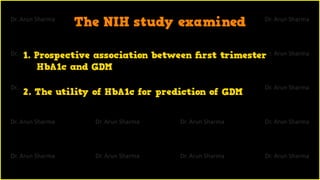 Role of HbA1c in diagnosing GDM | PDF