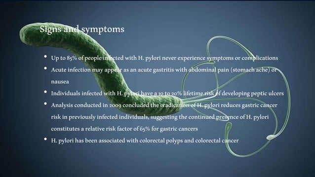 Role of helicobacter pylori in gastric cancer | PPTX | Digestive ...