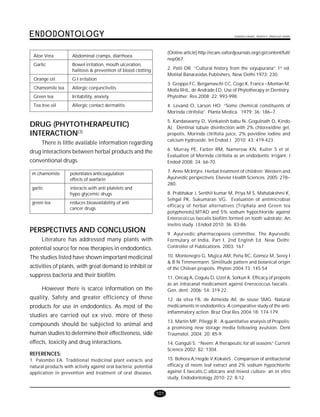 Role of herbs in endodontics an update | PDF