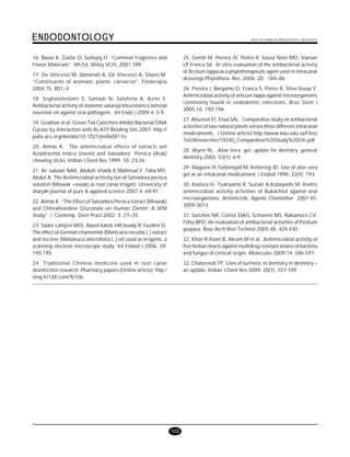 Role of herbs in endodontics an update | PDF