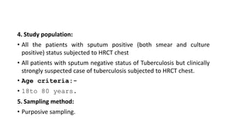 ROLE OF HIGH-RESOLUTION COMPUTER TOMOGRAPHY IN SPUTUM POSITIVE.pptx