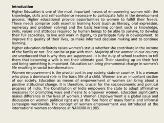 Role of Higher Education in Women empowerment in.pptx