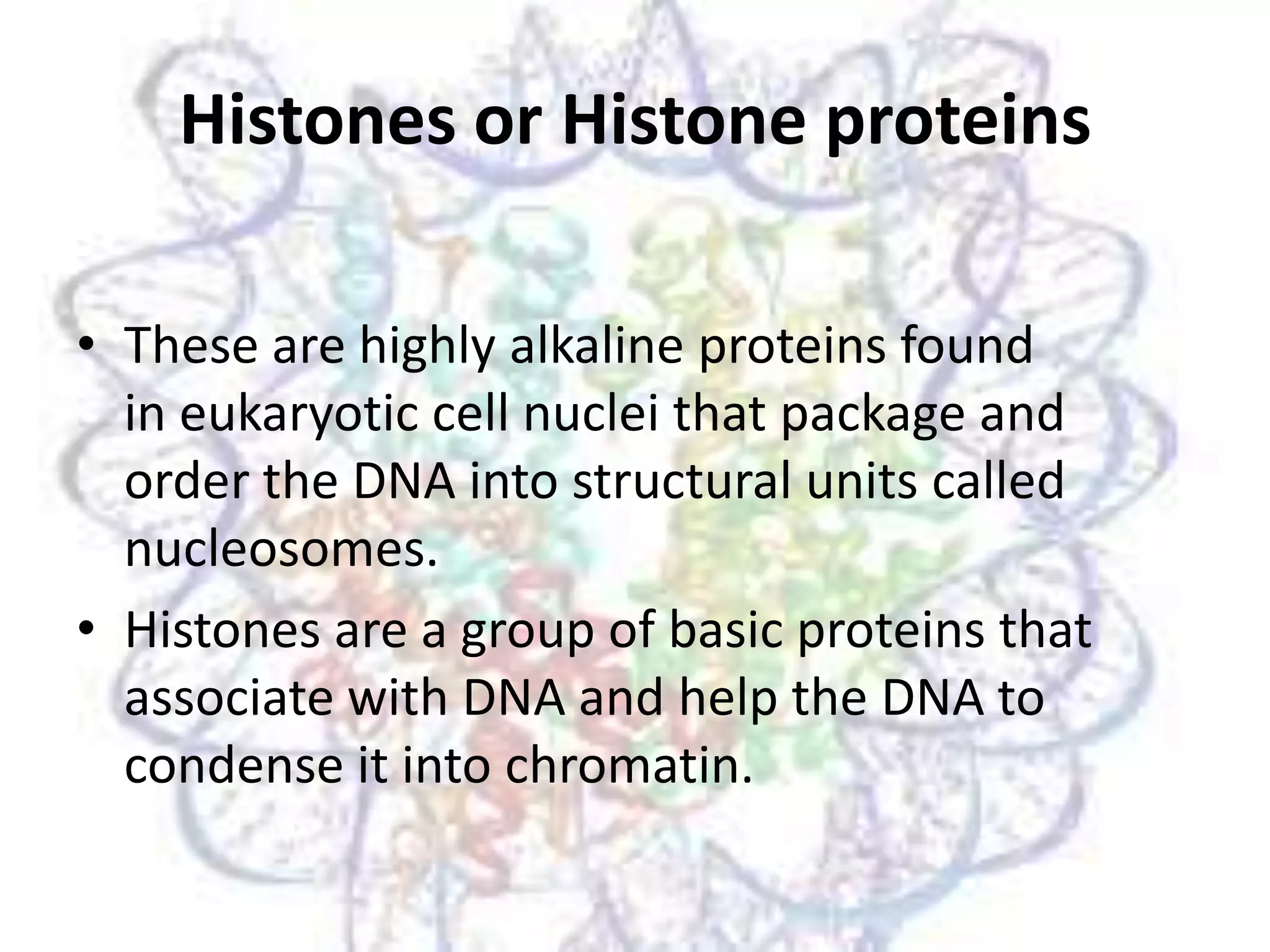 Role of Histone in DNA packaging | PPTX