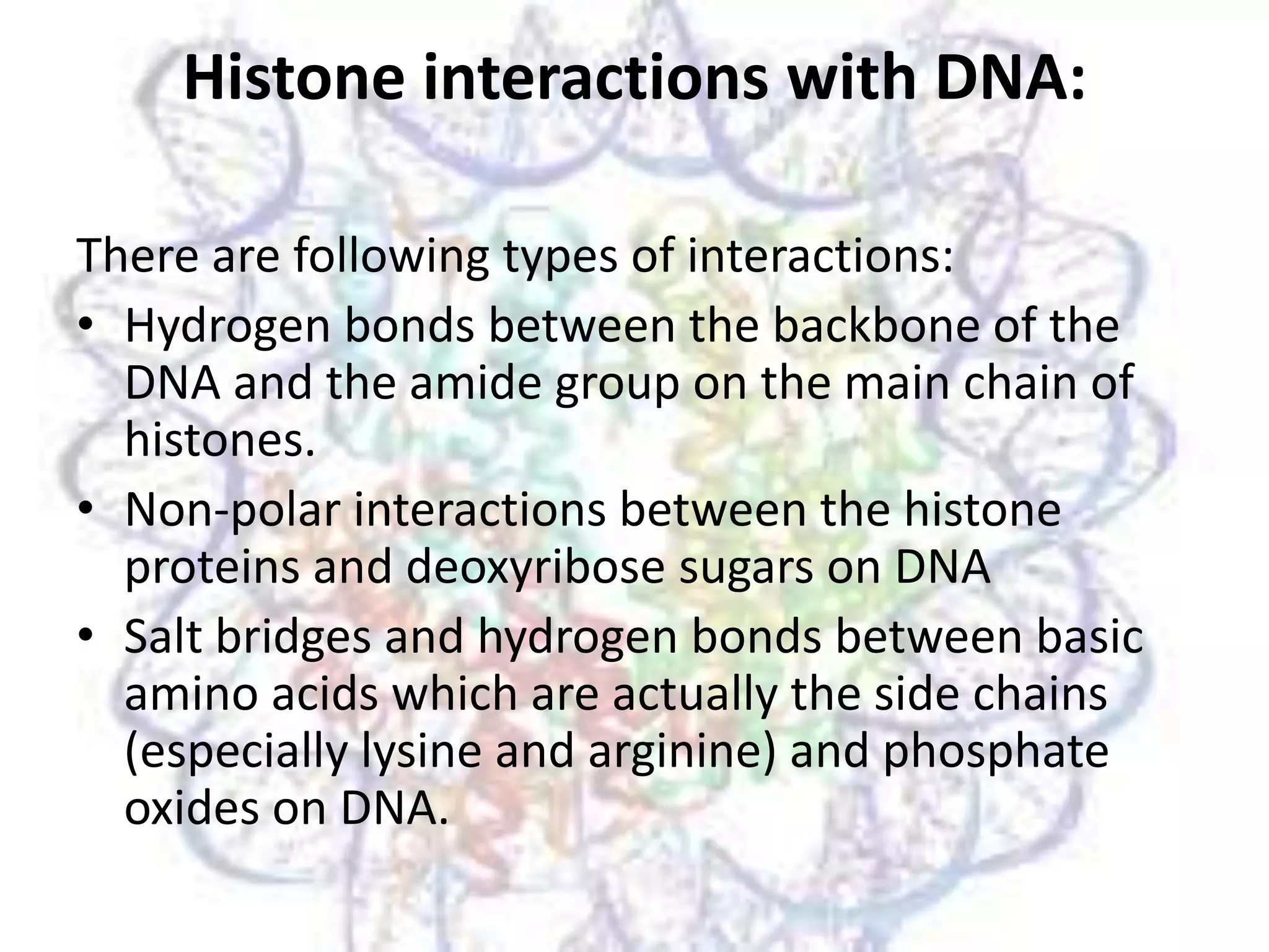 Role of Histone in DNA packaging | PPTX
