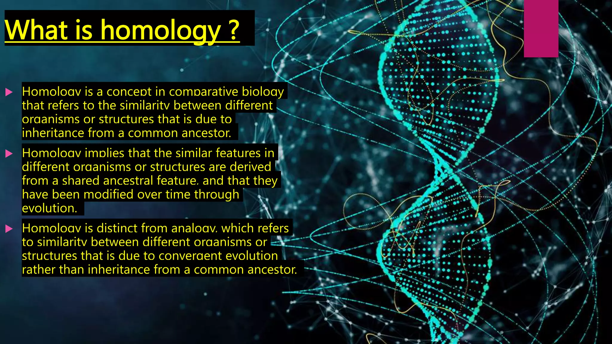 Role Of Homology In Molecular Evolution.pptx