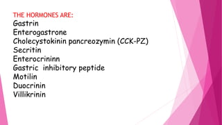 Role of hormones in digestion | PPTX