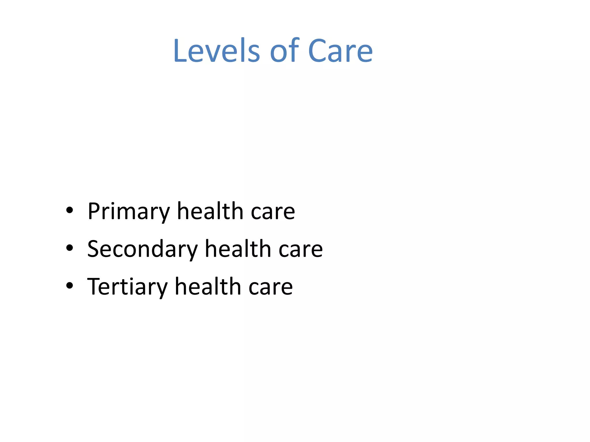 Role of Hospitals on Primary Health Care (PHC) | PPTX