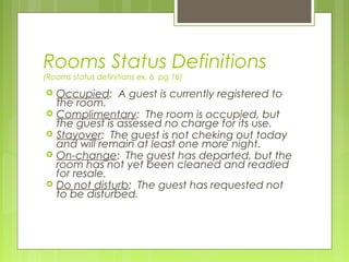Role of housekeeping | PPT