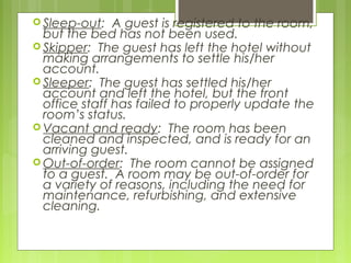 Role of housekeeping | PPT