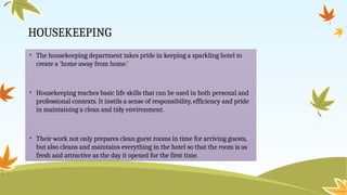 Role of Housekeeping- unit 1 (1st sem).pptx