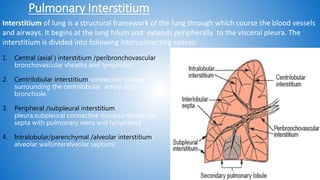 Role of hrct in interstitial lung diseases pk upload | PPTX