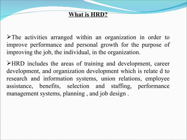 Role of hrd | PPT
