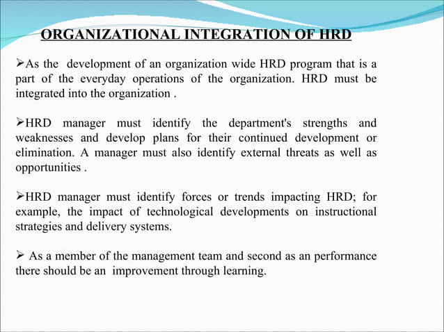 Role of hrd | PPT