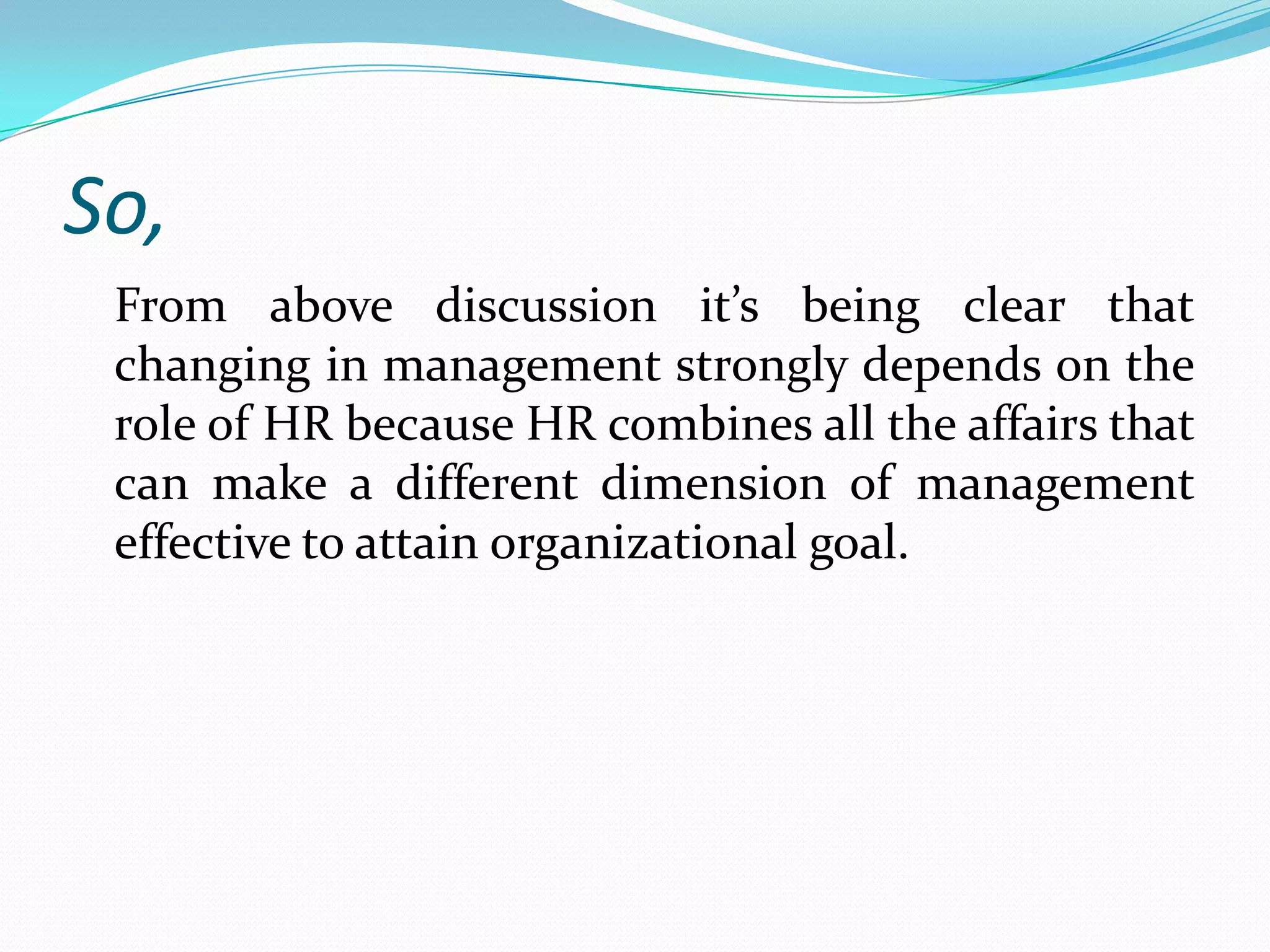 Role of hr in change | PPT